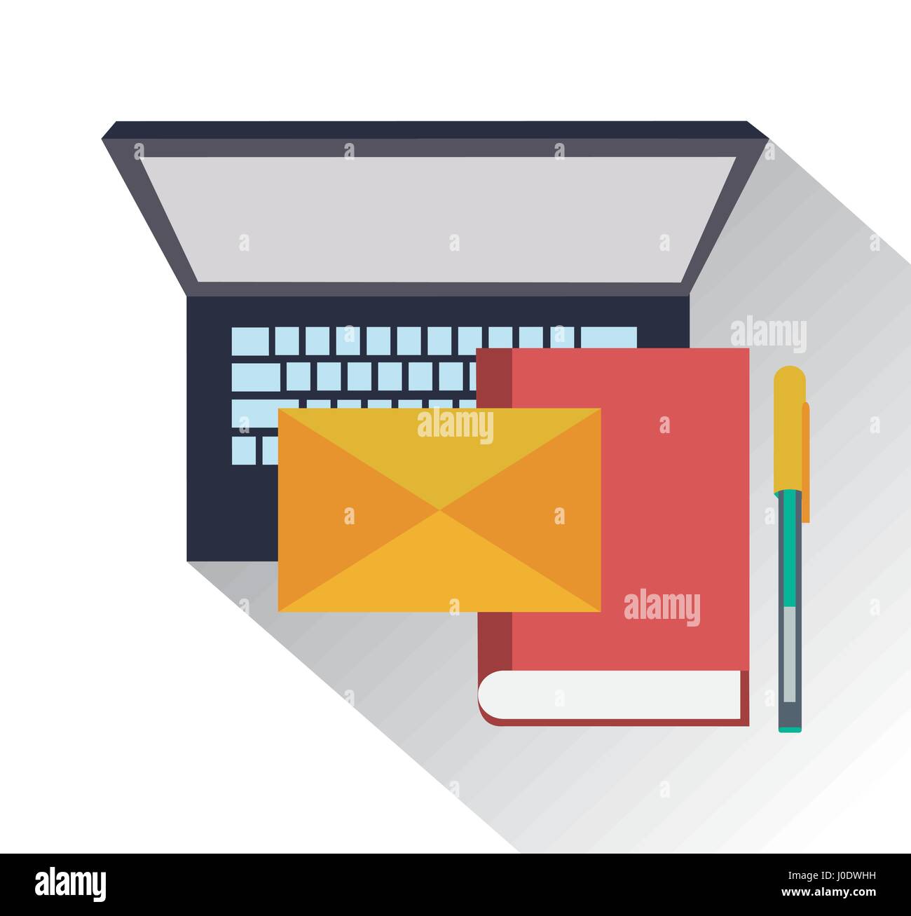 computer with instant messaging related icons image Stock Vector Image ...