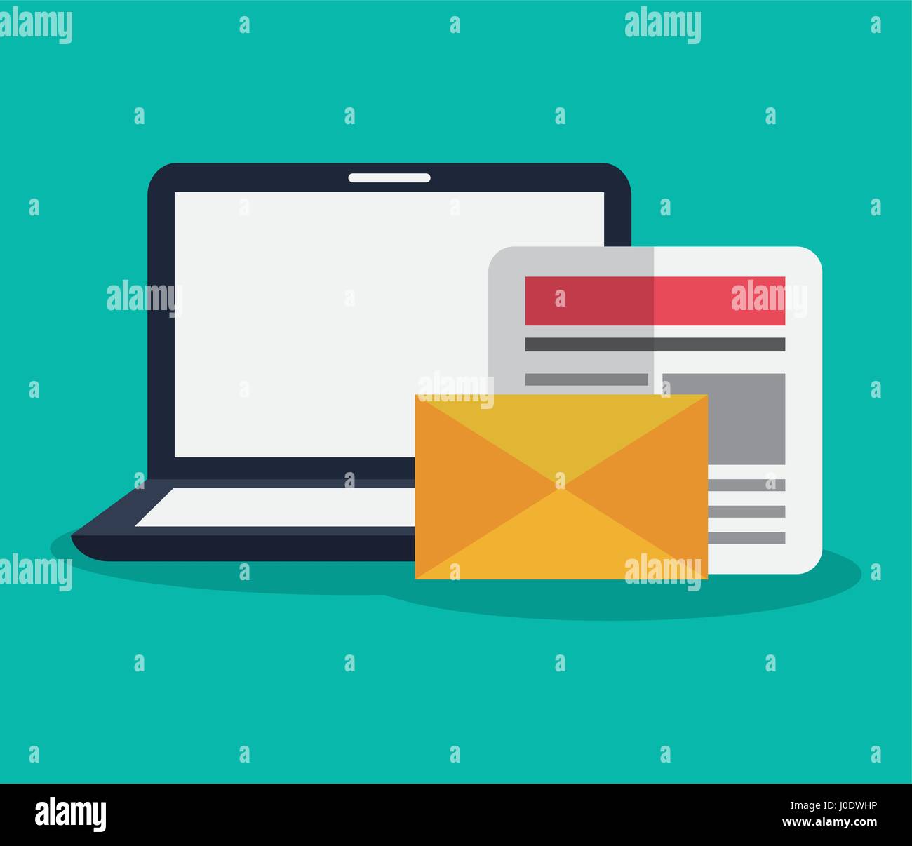 Digital messaging related icons hi-res stock photography and images - Alamy