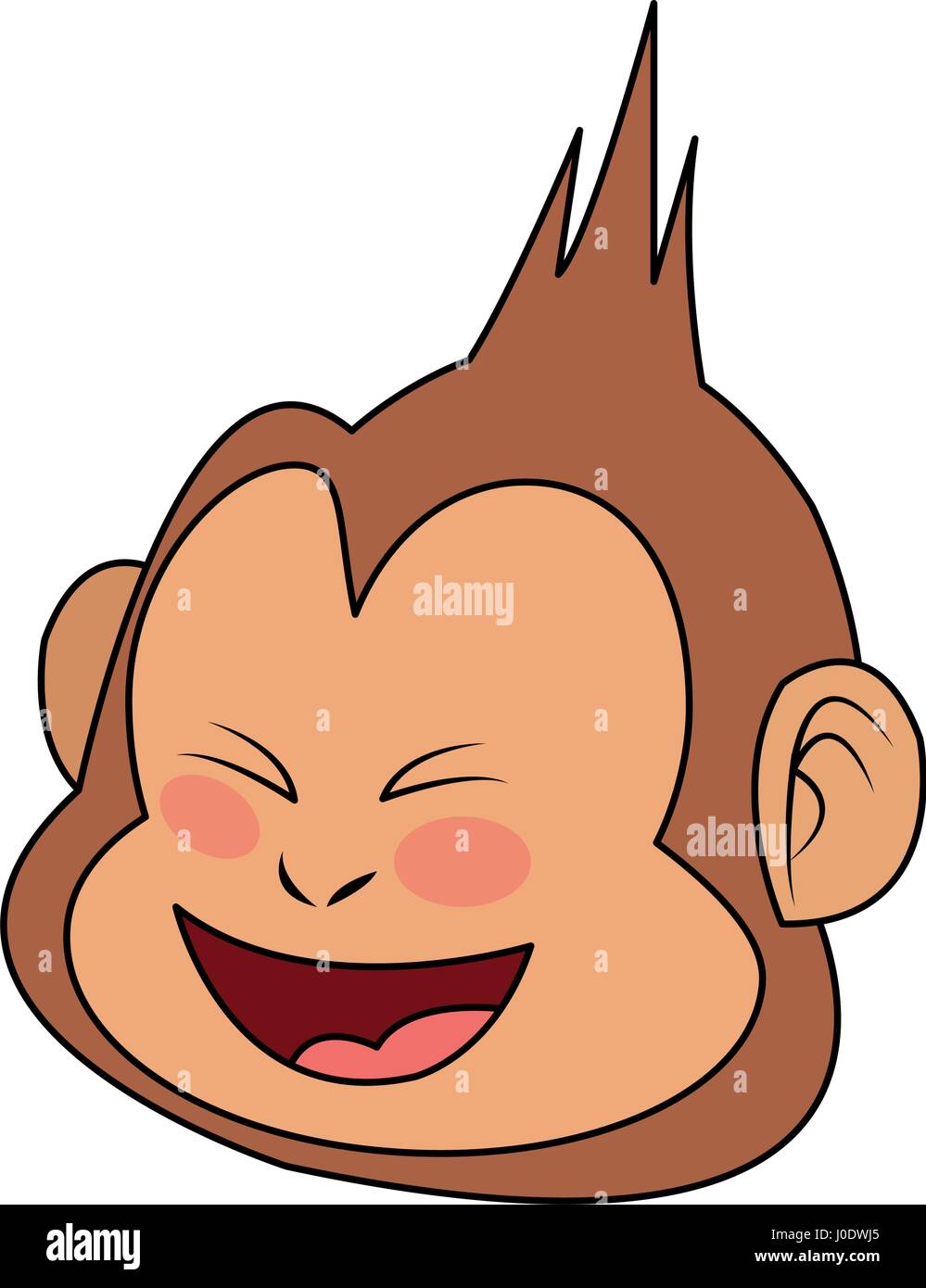 Cartoon smiling gibbon hi-res stock photography and images - Alamy