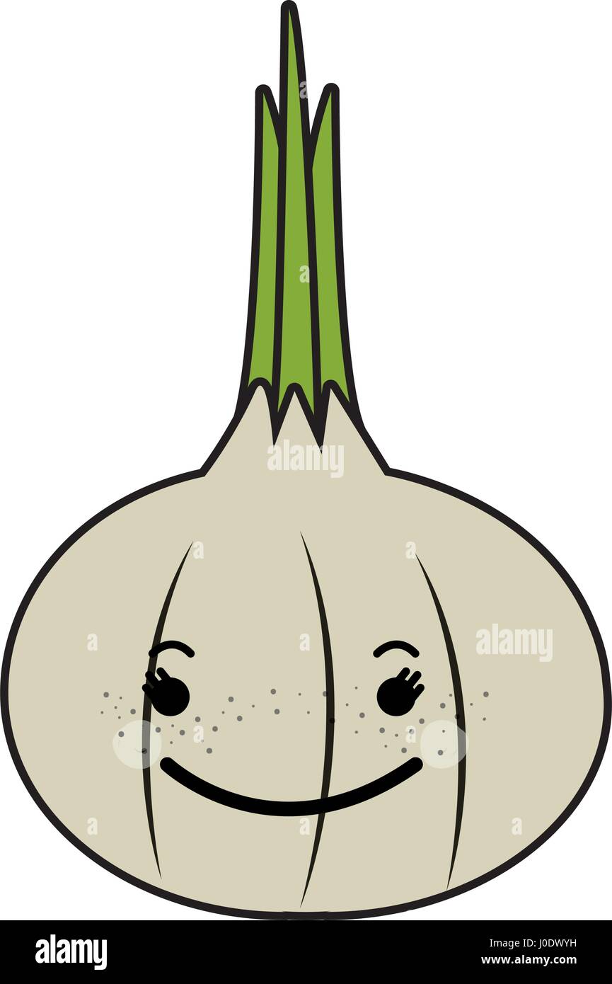 kawaii cute happy onion vegetable Stock Vector Image & Art - Alamy