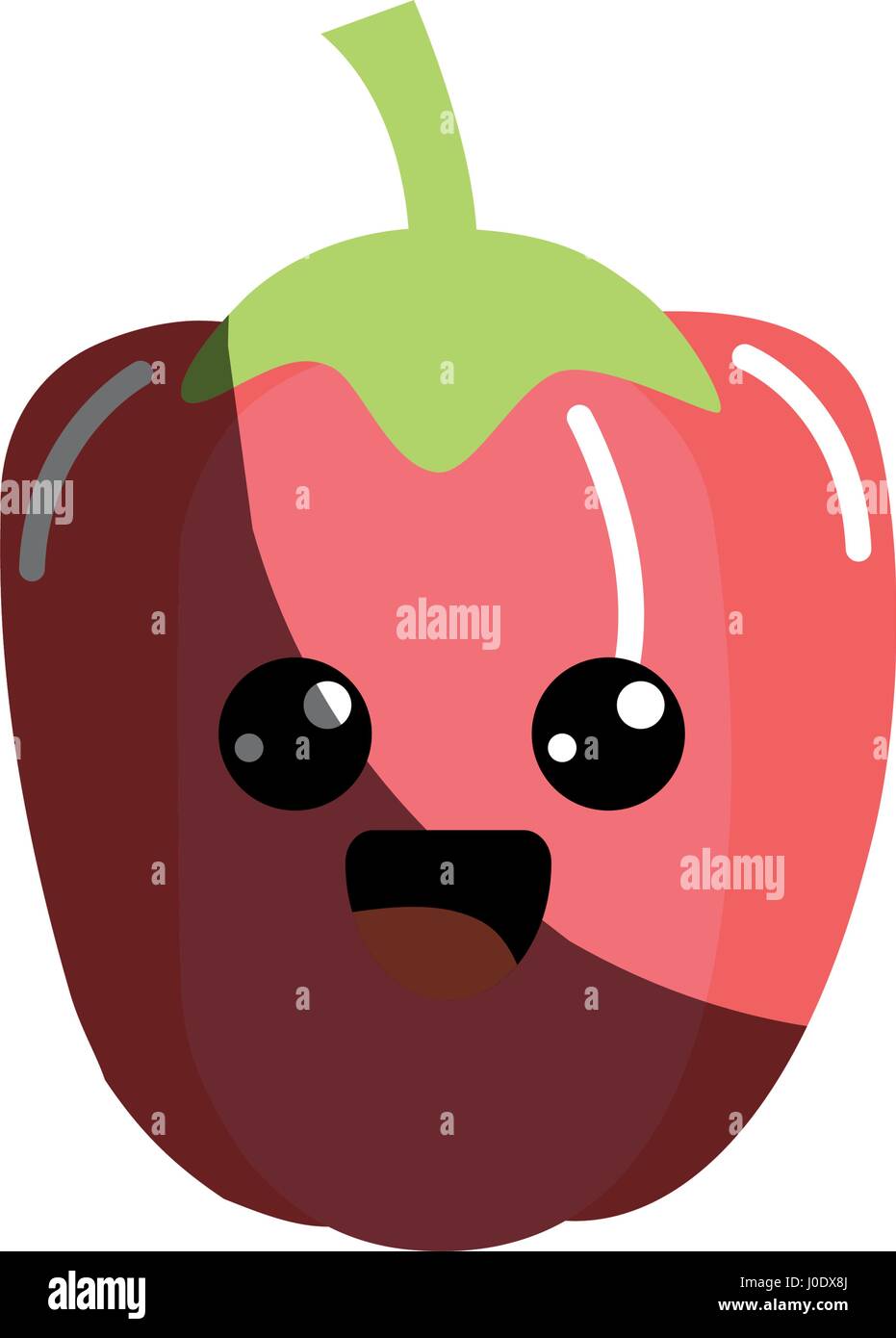 kawaii cute happy pepper vegetable Stock Vector Image & Art - Alamy
