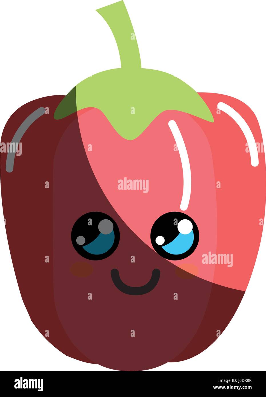 kawaii cute happy pepper vegetable Stock Vector Image & Art - Alamy