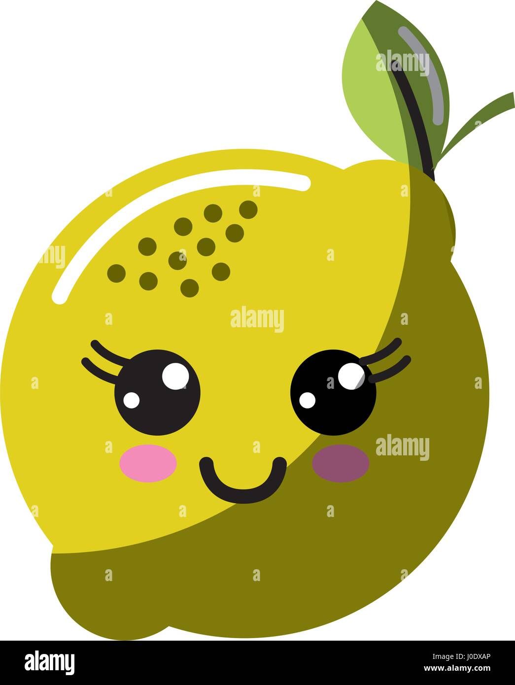 kawaii nice happy lemon icon Stock Vector Image & Art - Alamy