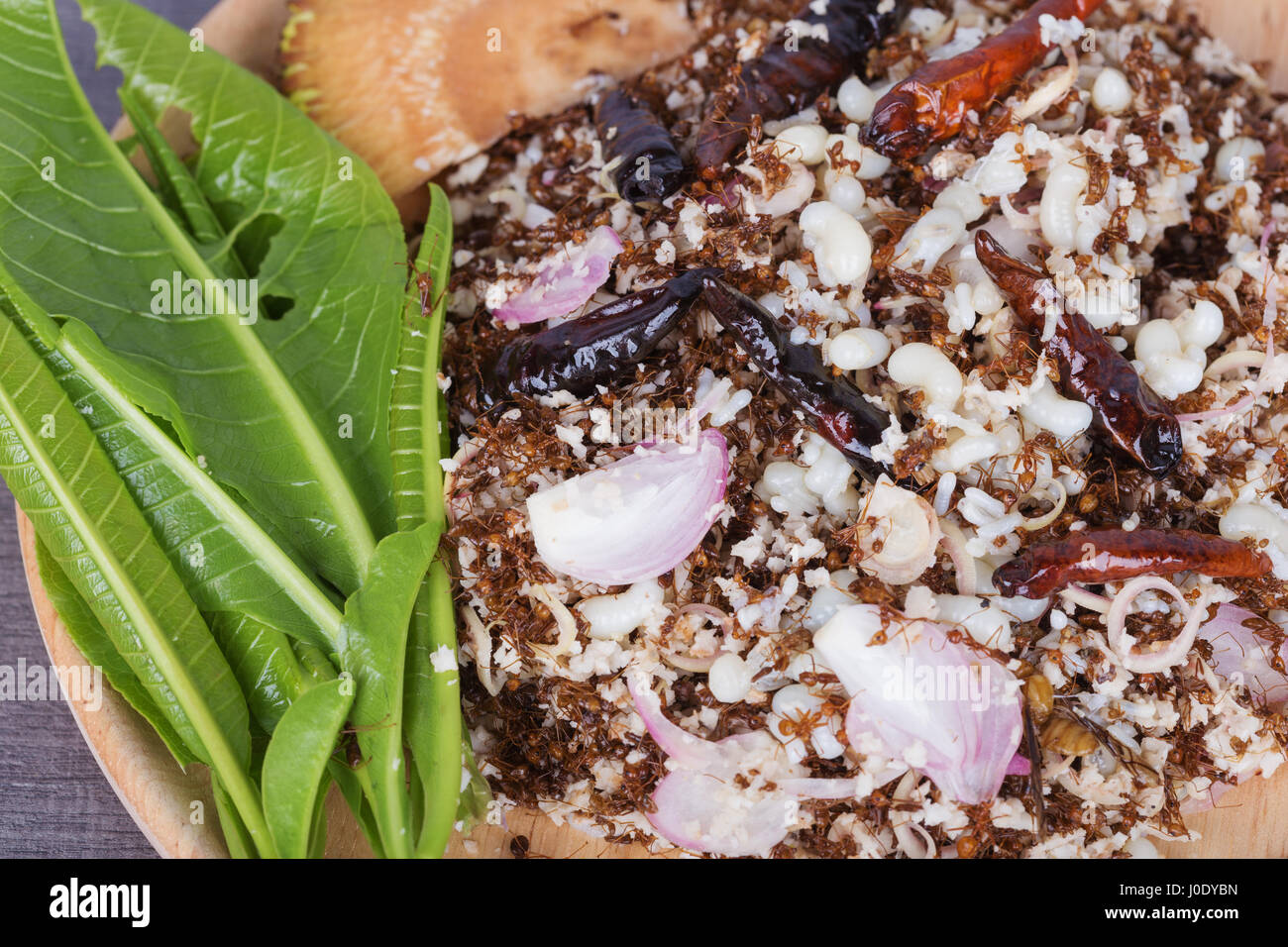 Spicy red ant egg salad hi-res stock photography and images - Alamy