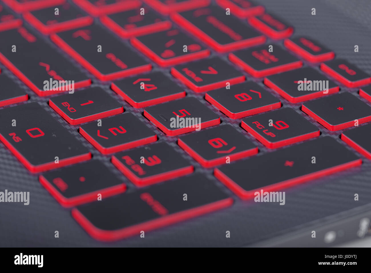 number button on the keyboard of laptop Stock Photo - Alamy