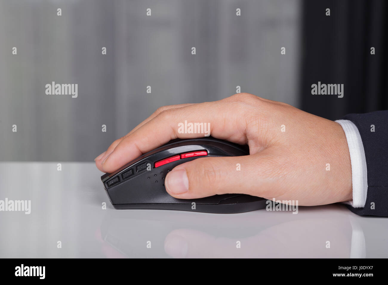 business hand working with mouse of computer Stock Photo - Alamy