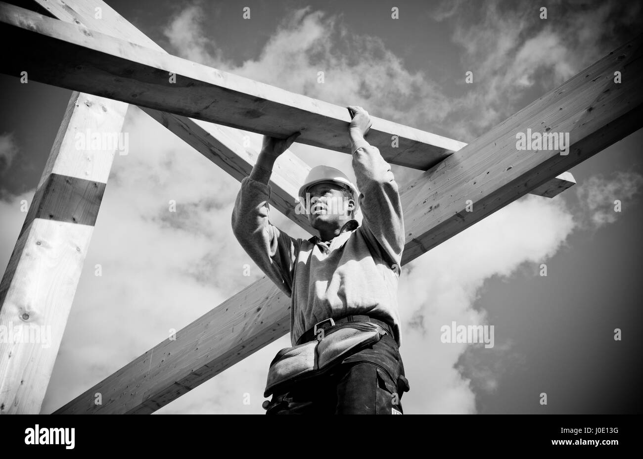Carpenter Black and White Stock Photos & Images - Alamy