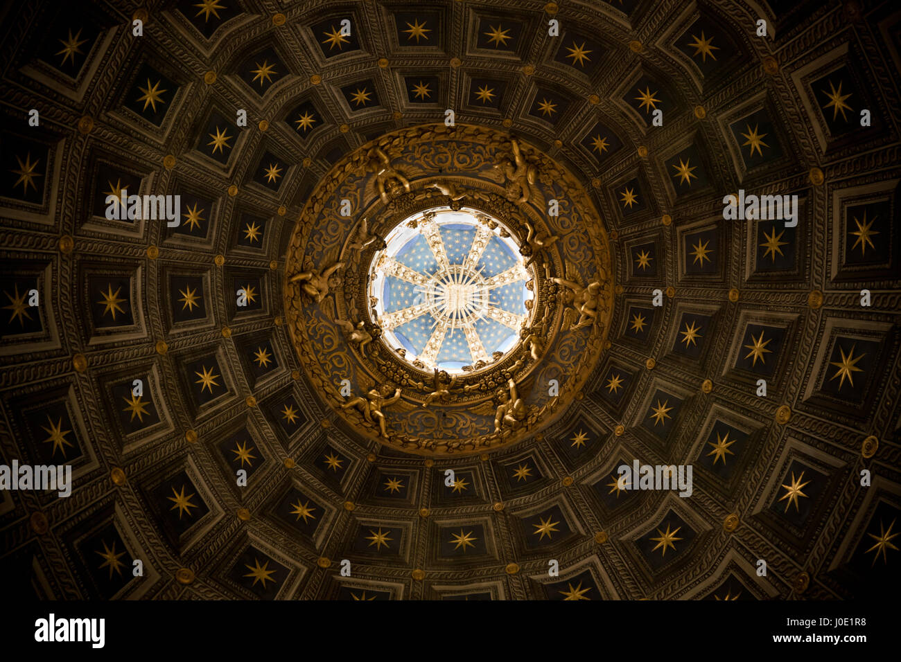 ceiling of dome or cathedral siena Stock Photo - Alamy