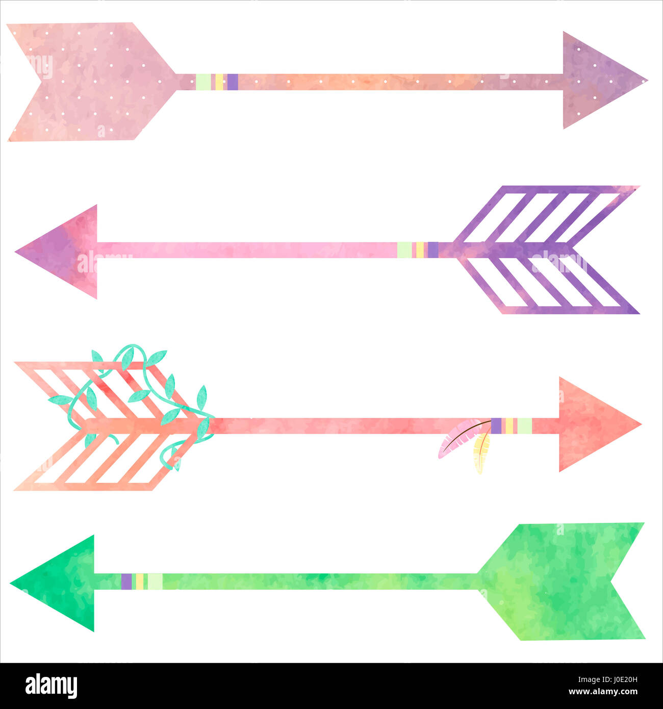 Arrow drawing in boho Cut Out Stock Images & Pictures - Alamy