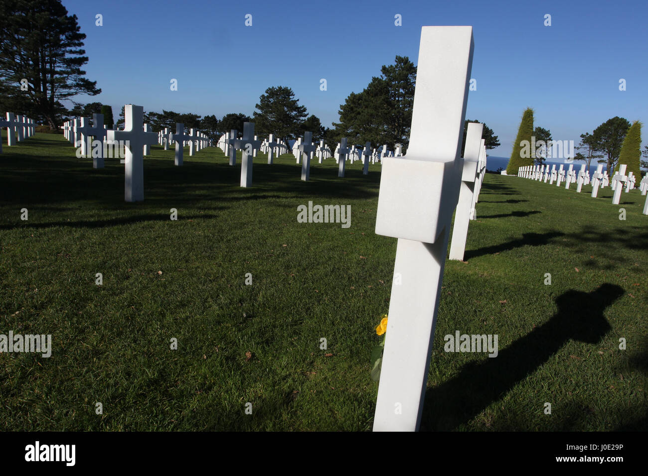 The American Cemetery and Memorial in Normandy, France honors American ...