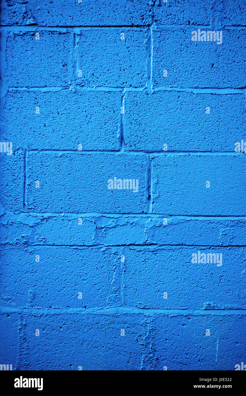 Blue textured brick background hi-res stock photography and images - Alamy