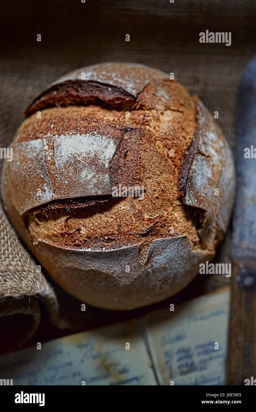 Vintage loaf of bread Stock Photo - Alamy