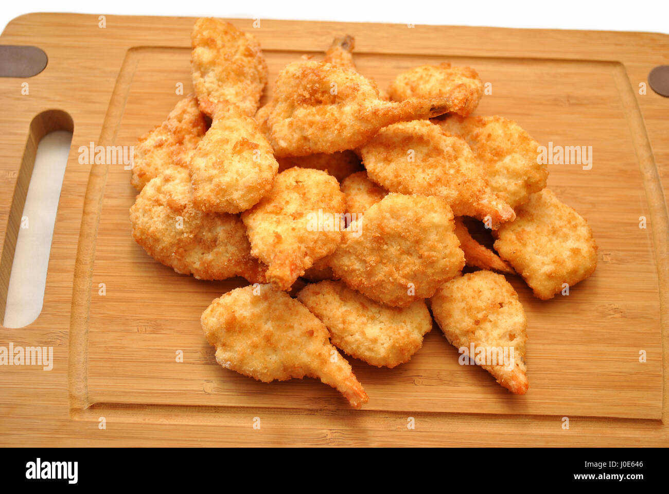 Frozen Breaded Shrimp Ready to Be Cooked Stock Photo - Alamy