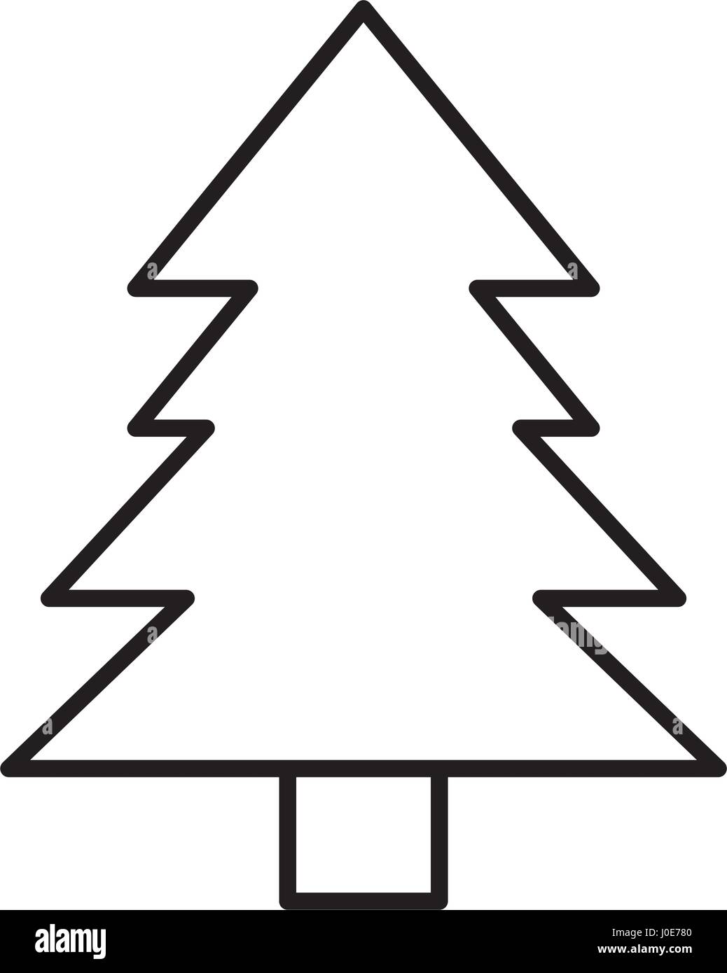 pine tree natural outline Stock Vector Image & Art - Alamy