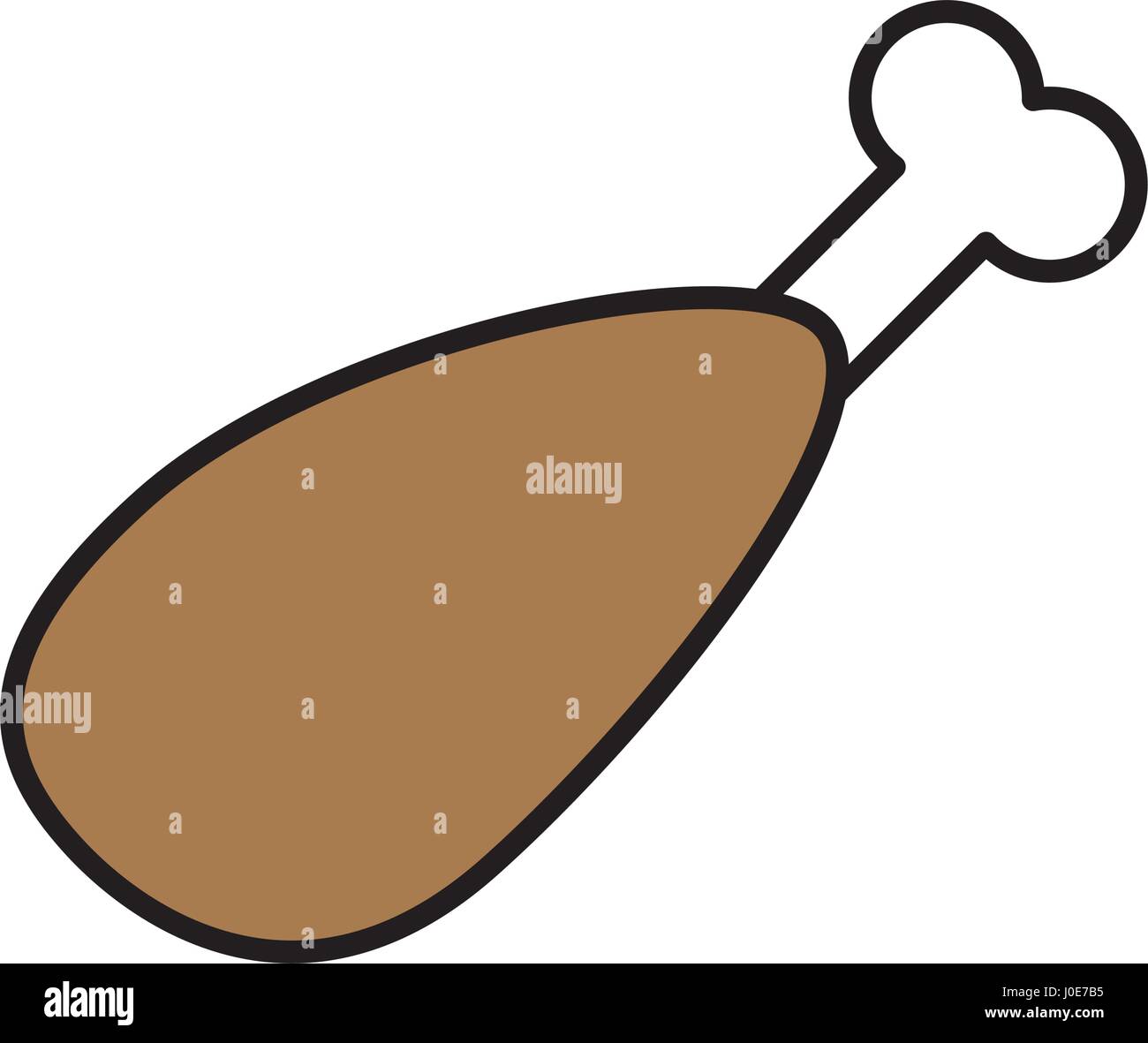 Chicken Leg Quarter Cartoon