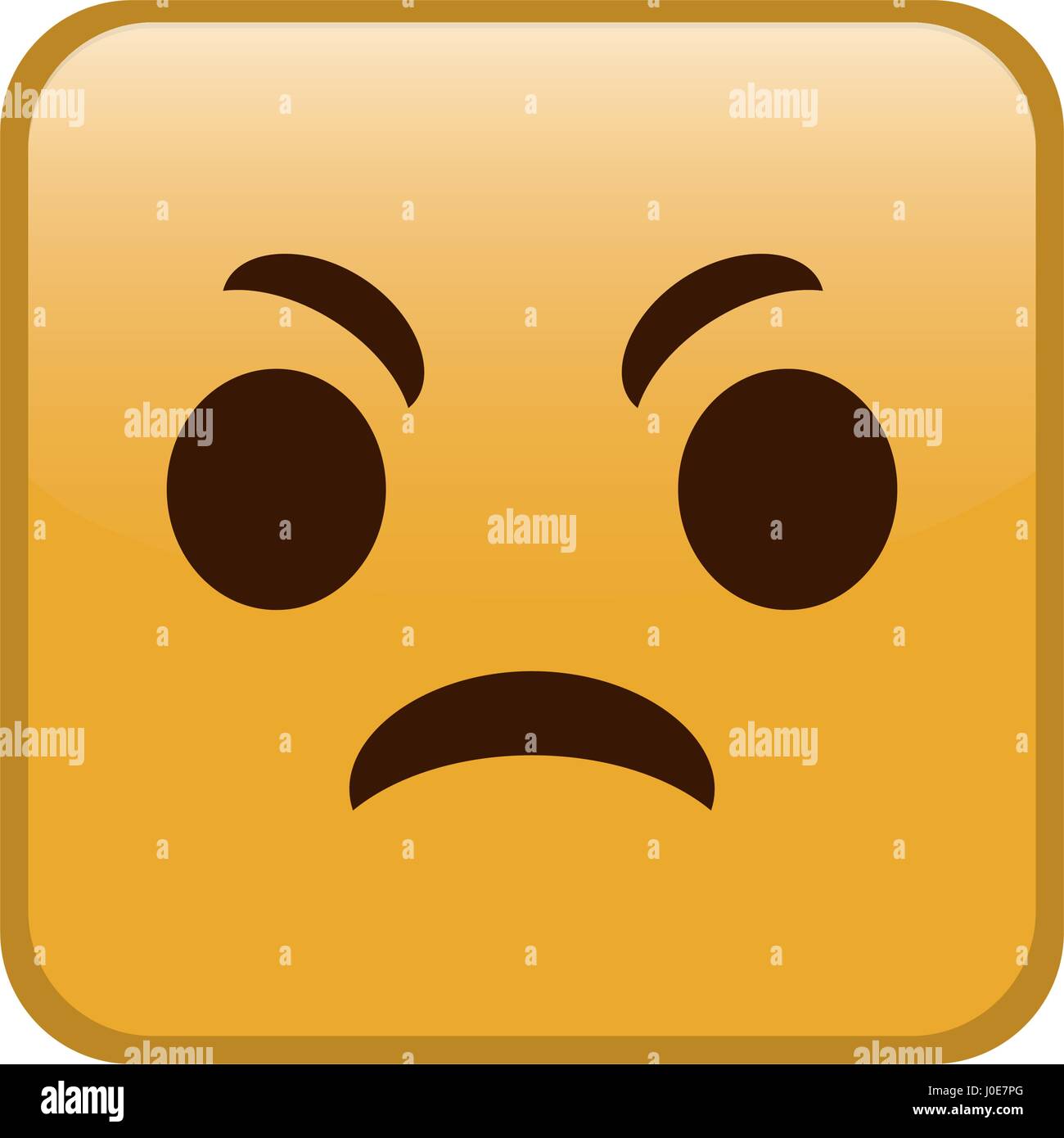 Angry square cartoon design hi-res stock photography and images - Alamy