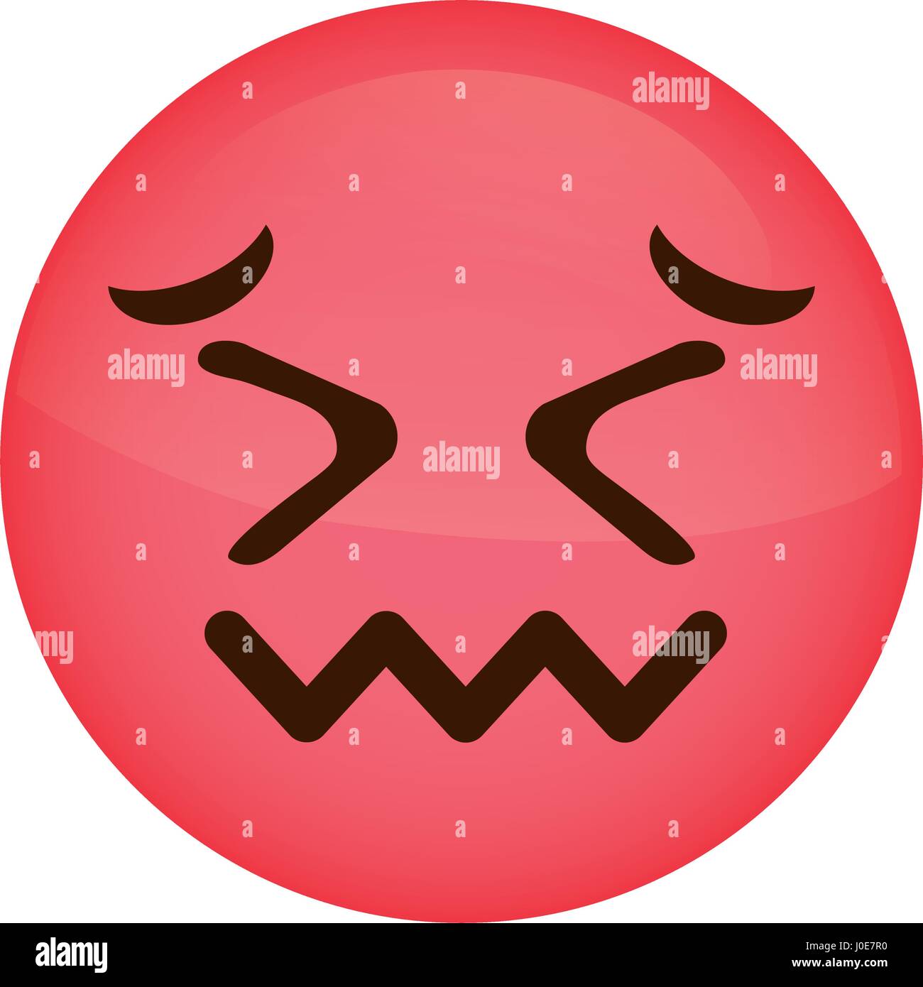 Confounded face Stock Vector Images - Alamy