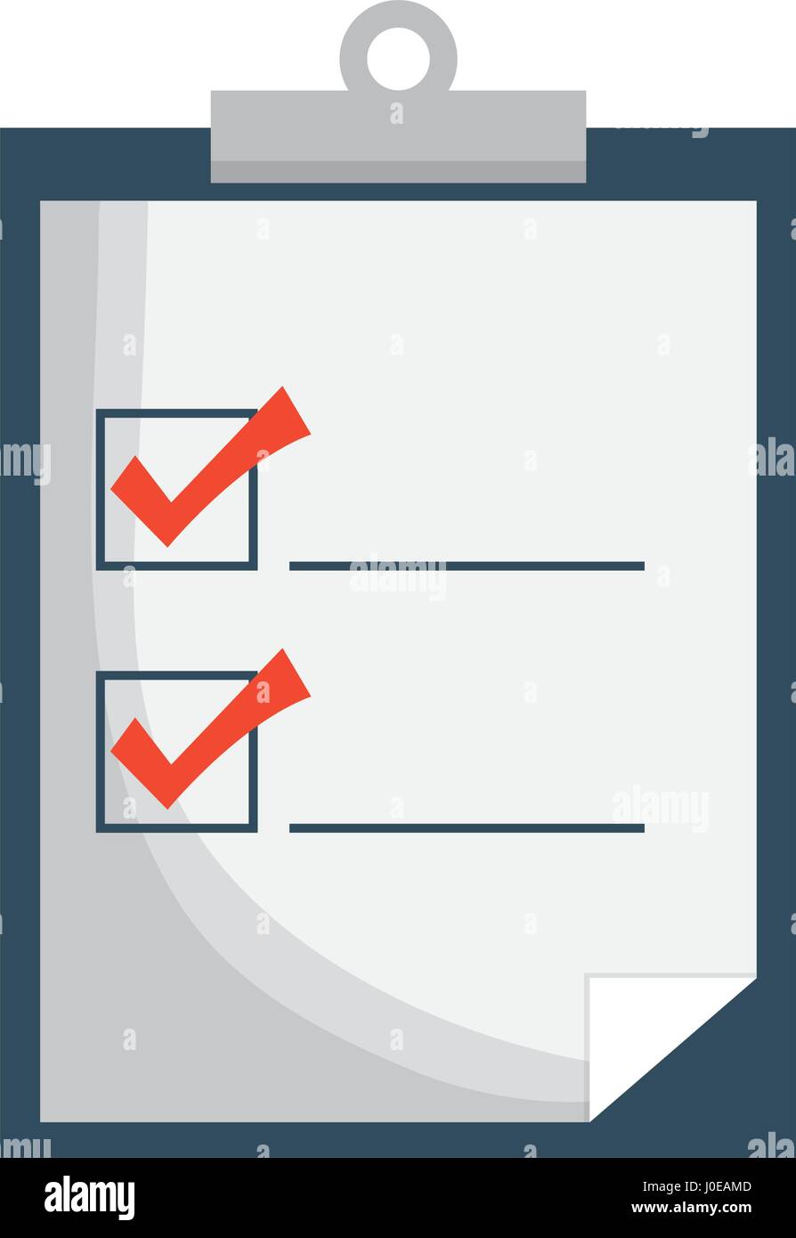 checklist document icon Stock Vector Image & Art - Alamy