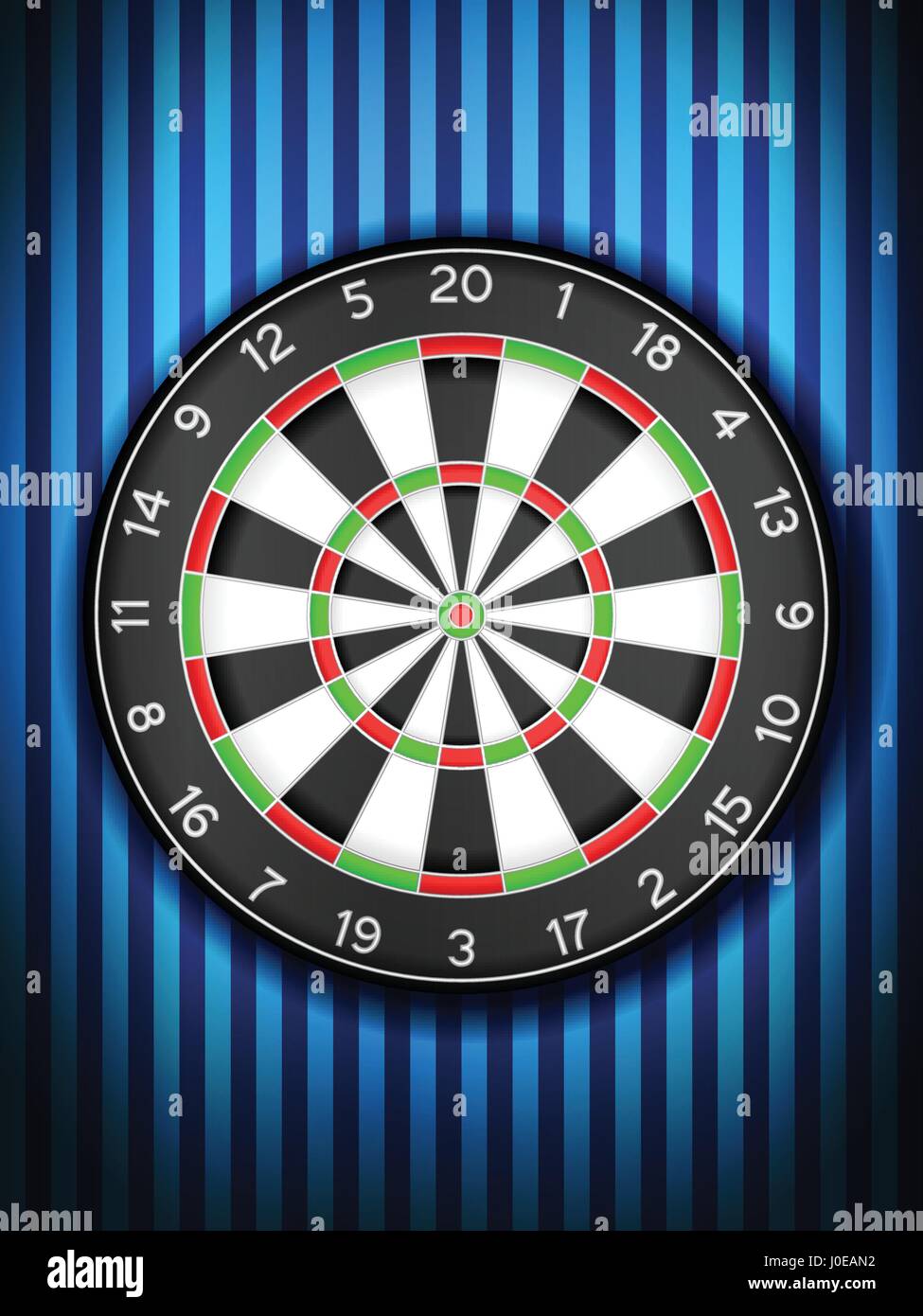 Dartboard on a blue wall background Stock Vector Image & Art - Alamy