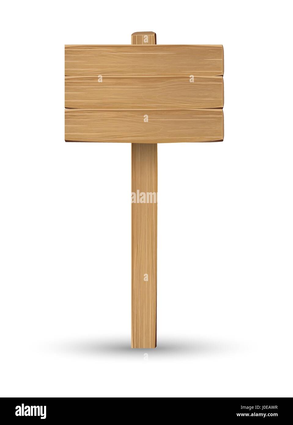 real wood board sign on a white background Stock Vector Image & Art - Alamy
