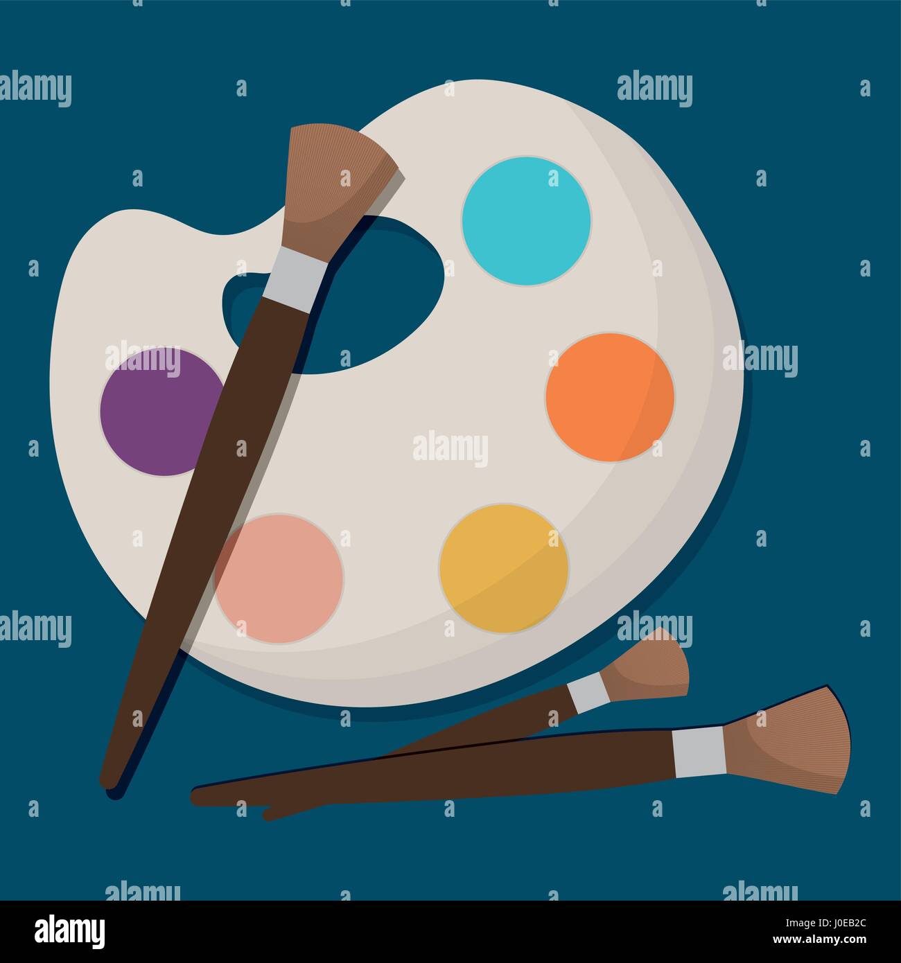 paint palette icon Stock Vector Image & Art - Alamy