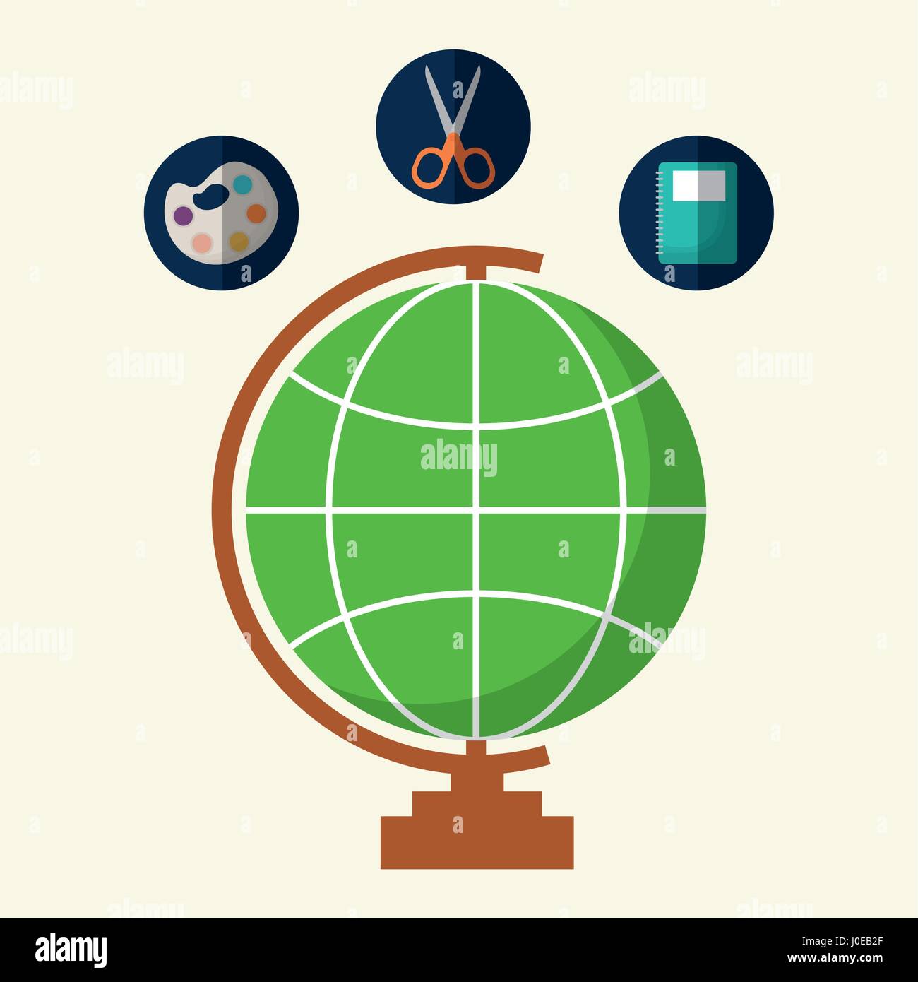 globe geography tool icon Stock Vector Image & Art - Alamy