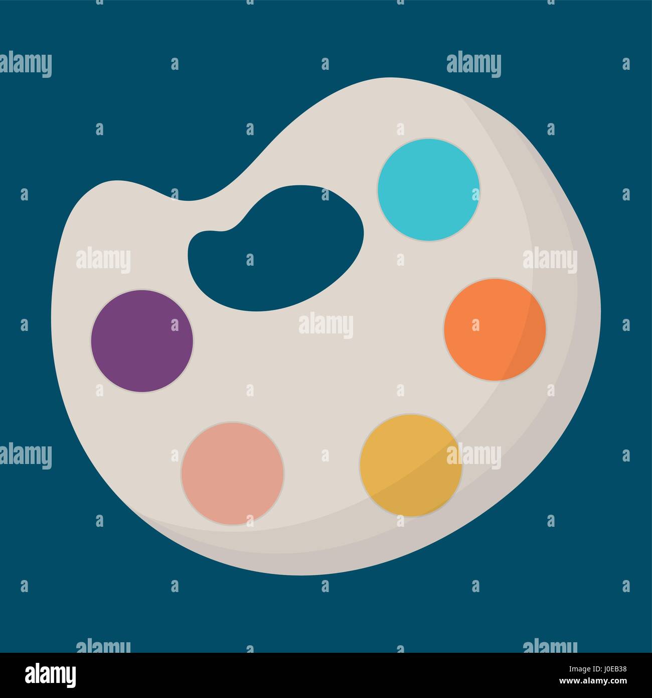 paint palette icon Stock Vector Image & Art - Alamy