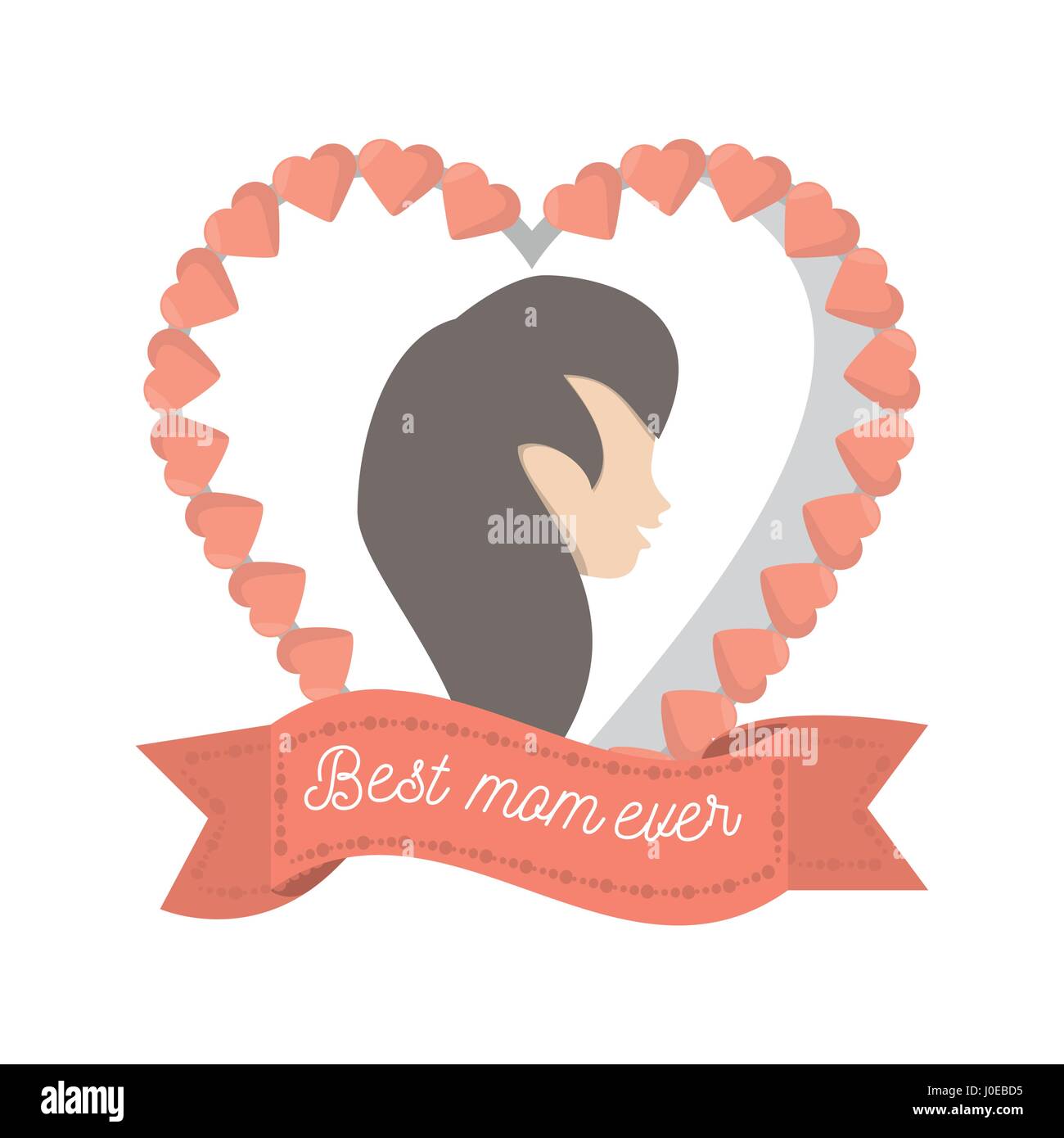 best mom ever heart female figure Stock Vector Image & Art - Alamy