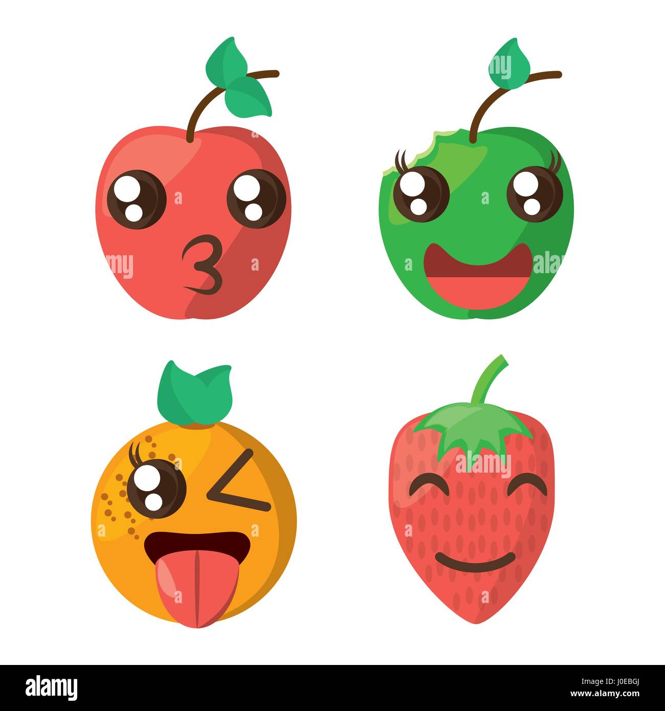 Manga fruit Stock Vector Images - Alamy