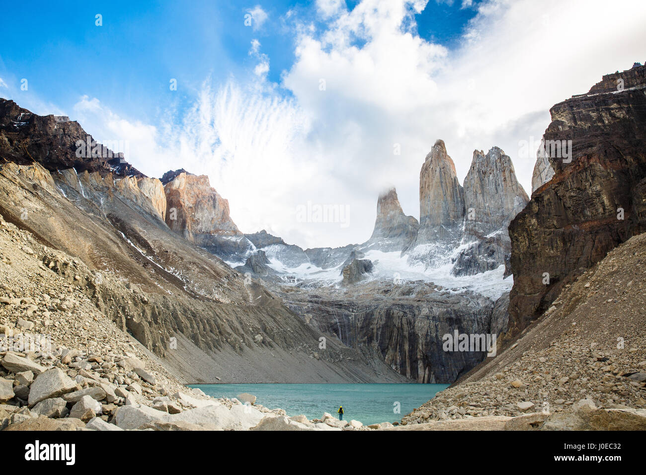 The view at Mirador base las Torres. You can see the amazing Torres del ...
