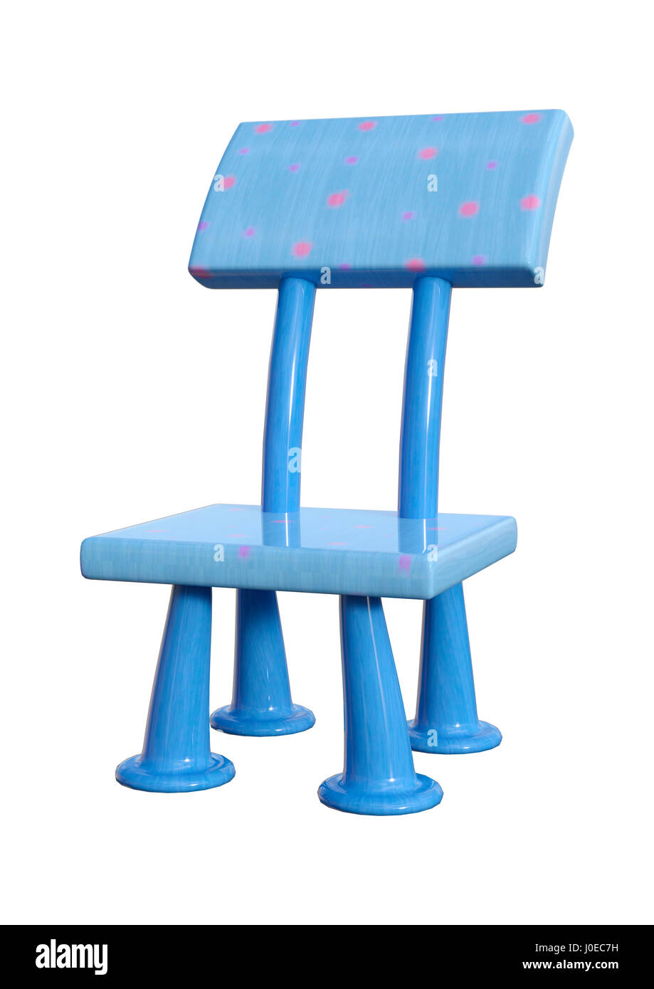 3D rendering of a kids chair isolated on white background Stock Photo ...