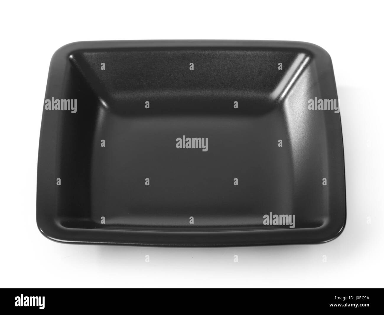 Square plate isolated on white background Stock Photo - Alamy