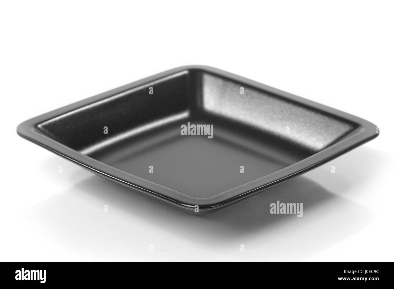 Square plate isolated on white background Stock Photo - Alamy