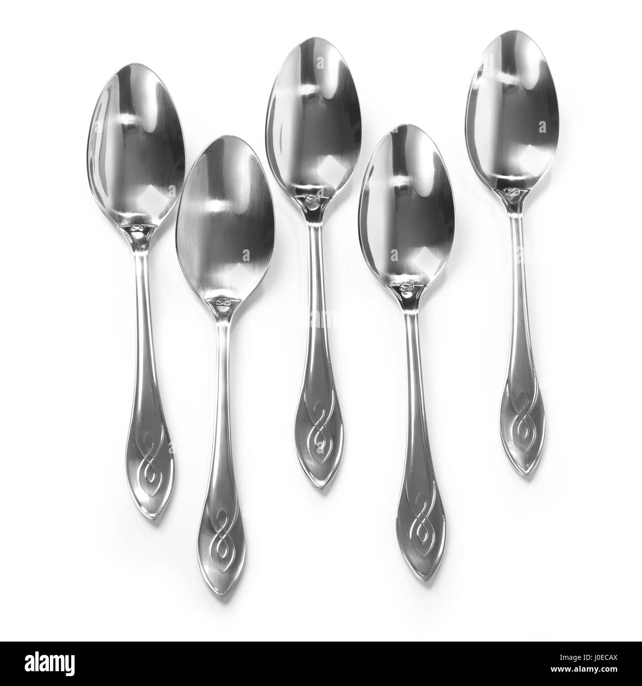 Spoons isolated on white background Stock Photo - Alamy
