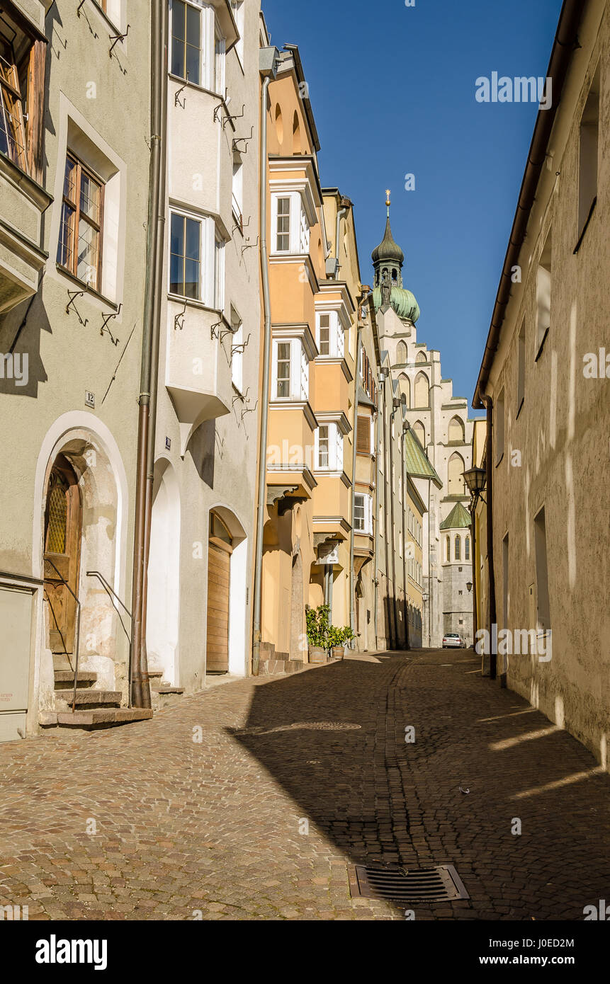 The old town of Hall in Tyrol is one of the world’s largest preserved ...