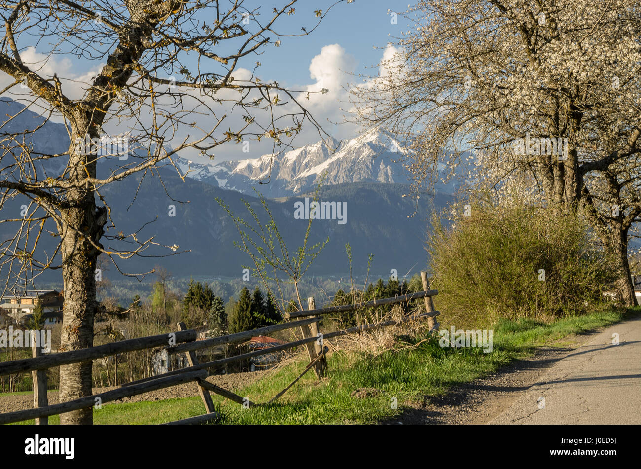 The Zillertal ("Ziller valley") a valley in Tyrol, Austria drained by ...