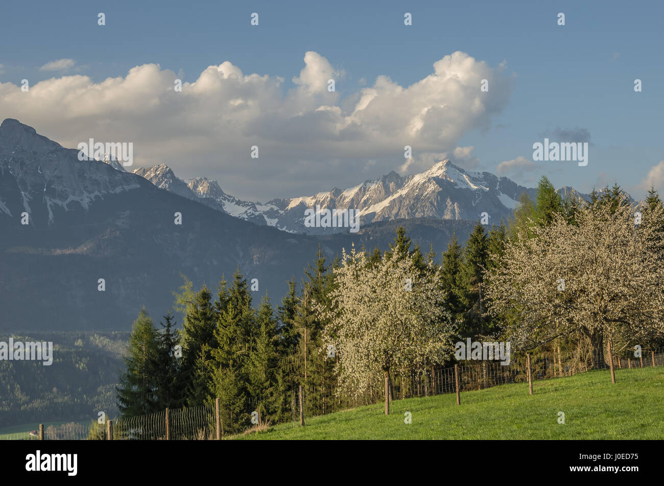 The Zillertal ("Ziller valley") a valley in Tyrol, Austria drained by ...