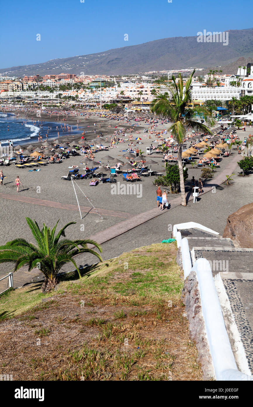 COSTA ADEJE, TENERIFE, SPAIN-CIRCA JAN, 2016: Stairway leads to the ...