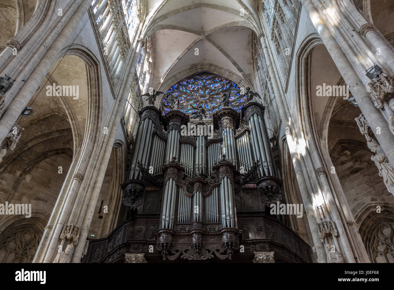 Famous Cavaillé-Coll Organ in the Church of St. Ouen, Rouen, Normandy ...