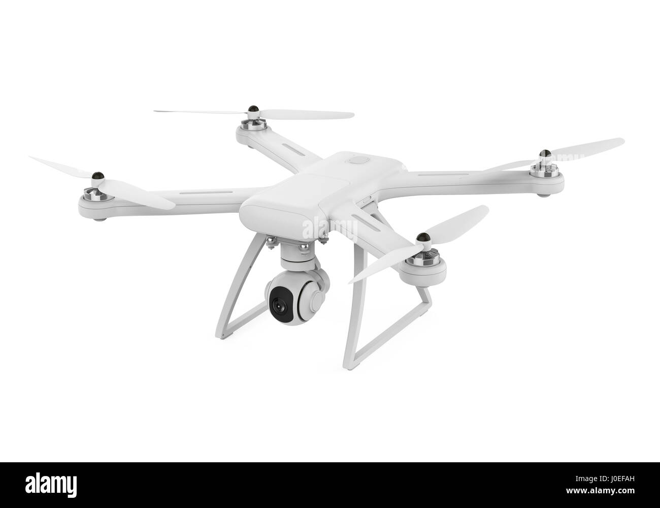 Quadcopter Drone Isolated Stock Photo - Alamy