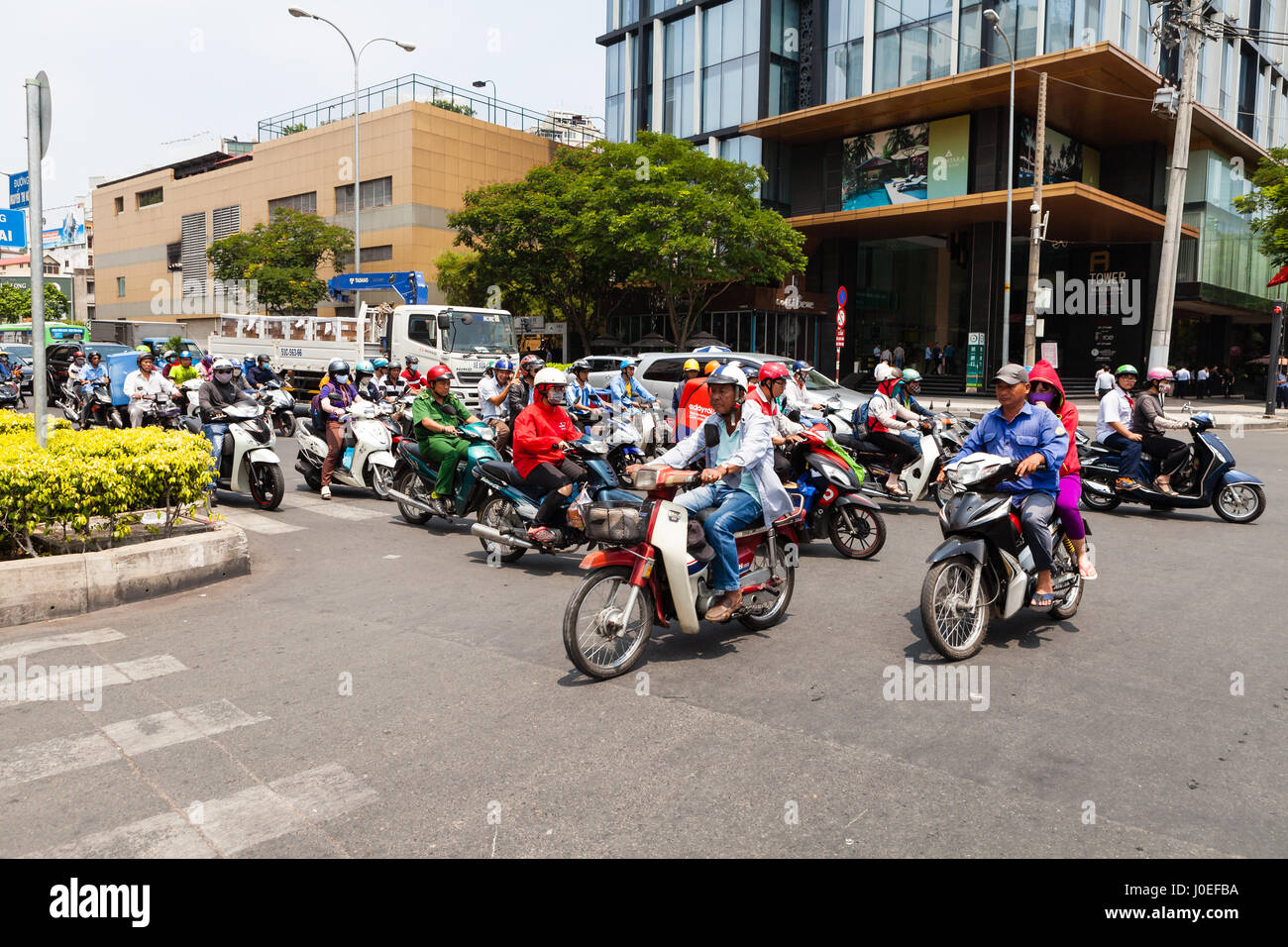 Vietnam traffic crowd saigon hi-res stock photography and images - Alamy