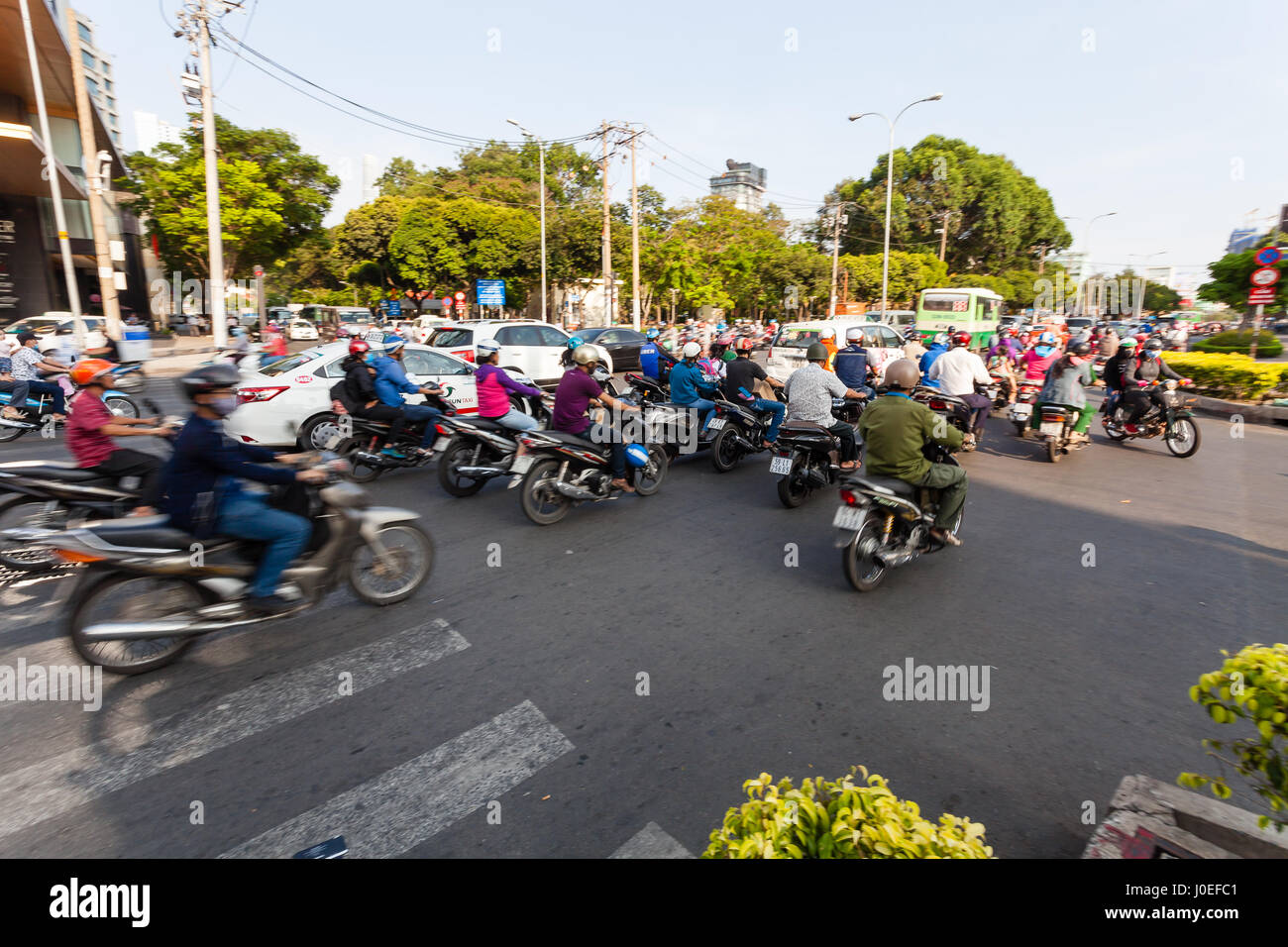 Vietnam traffic crowd saigon hi-res stock photography and images - Alamy