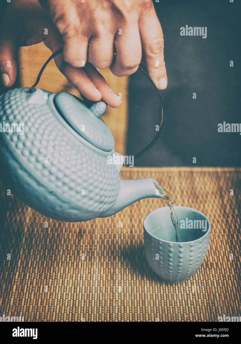 Japanese tea ceremony uses leaf tea, primarily sencha Stock Photo - Alamy