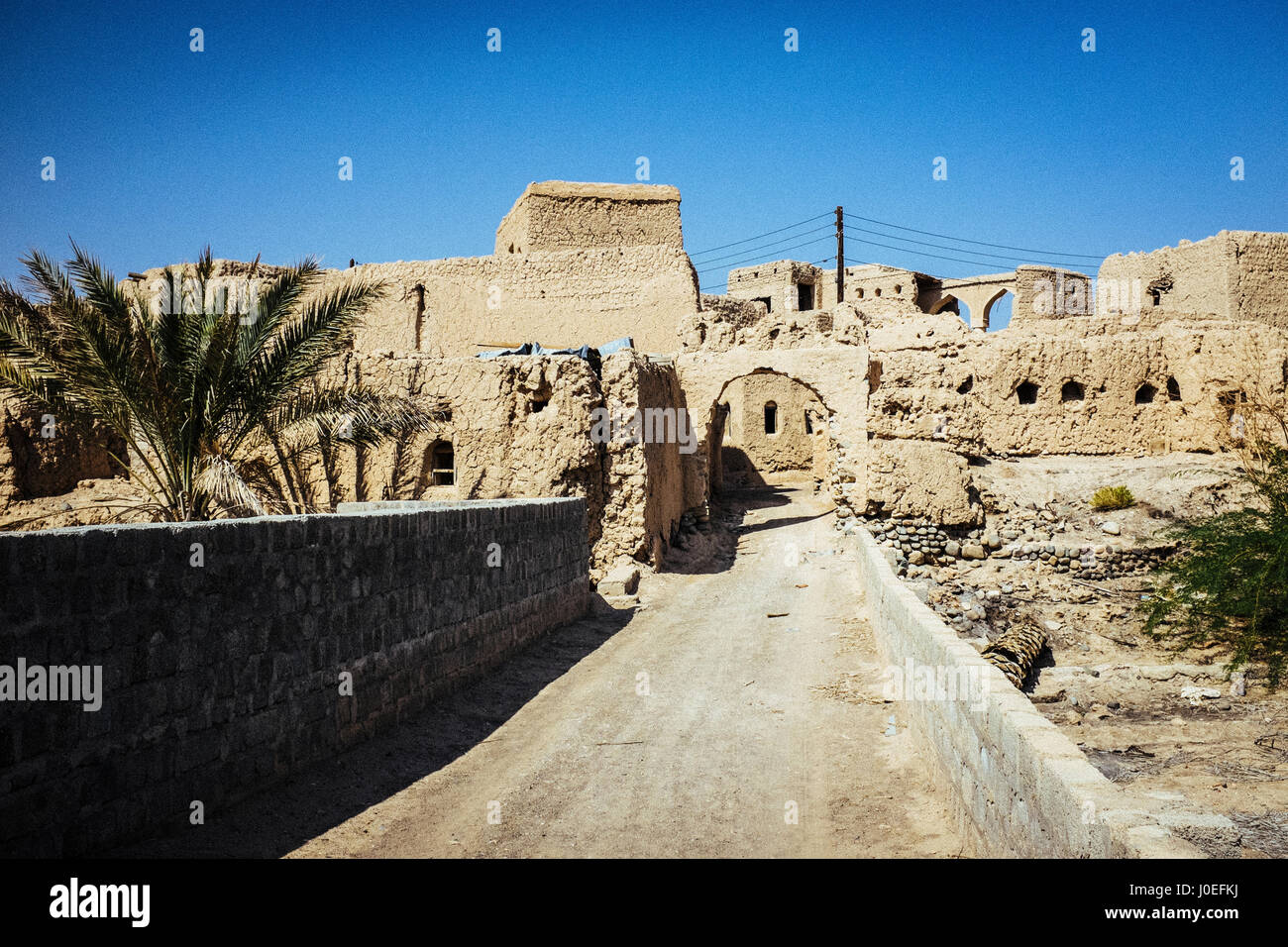 A rural village in between Salalah and Muscat, Oman Stock Photo - Alamy