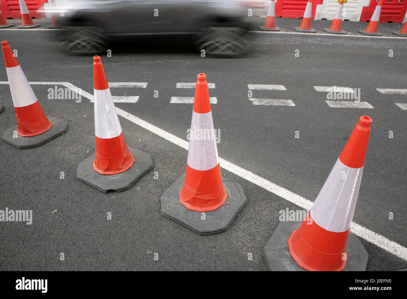 Give way junction road markings hi-res stock photography and images - Alamy