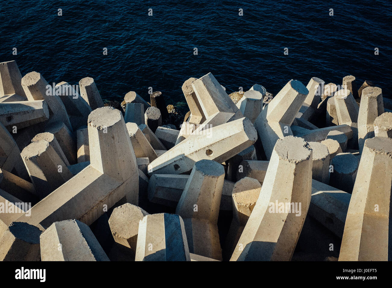 Coast pretection at the Muttrah Corniche in Muscat, Oman Stock Photo ...