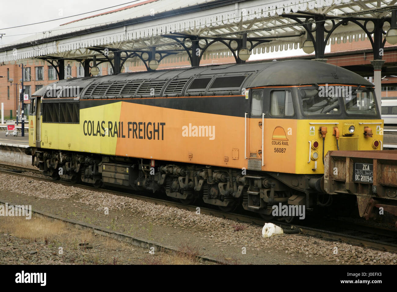 Colas Rail Freight Class 56 diesel loco no. 56087 at York station, UK ...