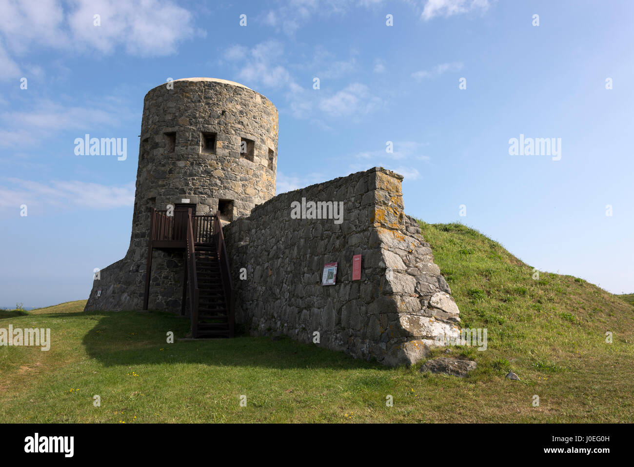 Rousse Tower, one of the 12 remaining loophole towers of 15 located at ...