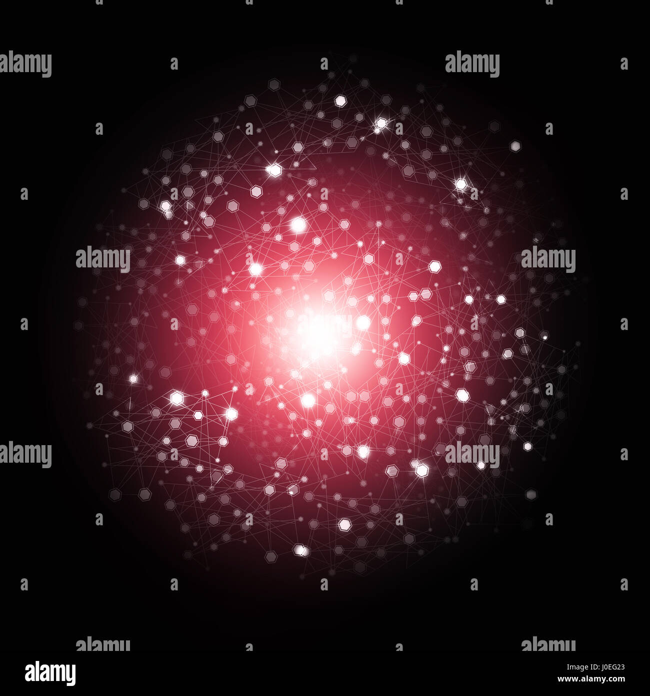 abstract global network digital communications concept dark red ...