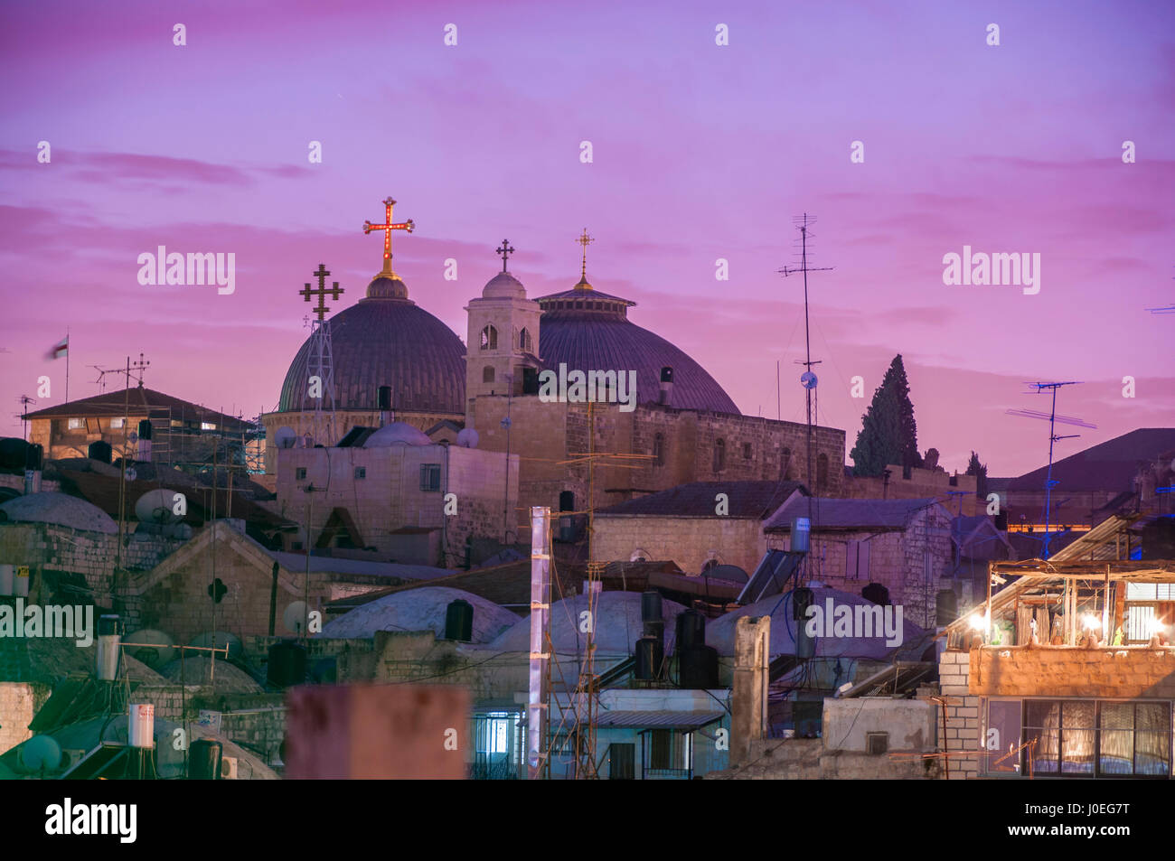 Aerial view old city jerusalem hi-res stock photography and images - Alamy
